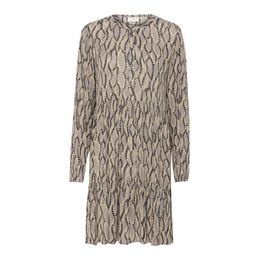 Kaffe Kleid 'KA Evity' Damen Größe 36 hellgelb / hellgrau / schwarz Winterkleid