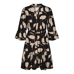 Véro Moda VERO MODA Blusenkleid Damen Größe 40 beige / schwarz Winterkleid