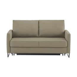 Höffner Schlafsofa aus Flachgewebe Fürth ¦ braun ¦ Maße (cm): B: 160 H: 90 T: