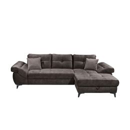 U.N.O uno Ecksofa Nino ¦ braun ¦ Maße (cm): B: 288 H: 90 T: 170