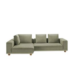 switch Ecksofa aus Mikrofaser Cora ¦ grün ¦ Maße (cm): B: 305 H: 88 T