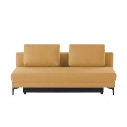 Höffner Schlafsofa mit Schlaffunktion Genua ¦ orange ¦ Maße (cm): B: 205 H: 8