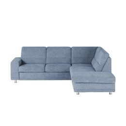 meinSofa Ecksofa Marc ¦ blau ¦ Maße (cm): B: 243 H: 85 T: 234