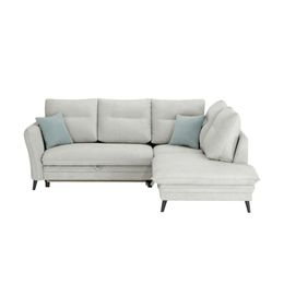 Höffner Ecksofa Wilma ¦ grau ¦ Maße (cm): B: 245 H: 95 T: 203