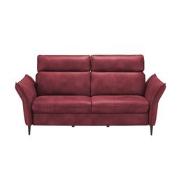 Hukla Sofa 2,5-sitzig Solea ¦ rot ¦ Maße (cm): B: 196 T: 95