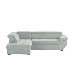 U.N.O uno Ecksofa Formula ¦ grau ¦ Maße (cm): B: 262 H: 79 T: 224