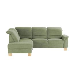 meinSofa Ecksofa Liva ¦ grün ¦ Maße (cm): B: 254 H: 106 T: 224