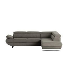 switch Ecksofa aus Mikrofaser Gio ¦ grau ¦ Maße (cm): B: 263 H: 74 T: