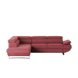 switch Ecksofa aus Mikrofaser Gio ¦ rot ¦ Maße (cm): B: 263 H: 88 T: