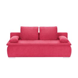 Smart Schlafsofa Leonie ¦ rot ¦ Maße (cm): B: 198 H: 92 T: 90