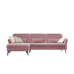 meinSofa Ecksofa Cord DANTE ¦ rosa/pink ¦ Maße (cm): B: 280 H: 91 T: