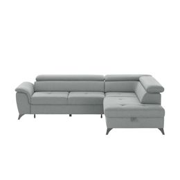 switch Ecksofa Aldeia ¦ silber ¦ Maße (cm): B: 252 H: 70 T: 200