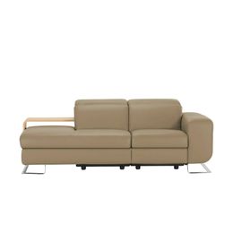 JOOP! Ledersofa 8151 ¦ beige ¦ Maße (cm): B: 211 H: 74 T: 111