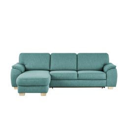 Smart Ecksofa Valencia ¦ blau ¦ Maße (cm): B: 281 H: 90 T: 173