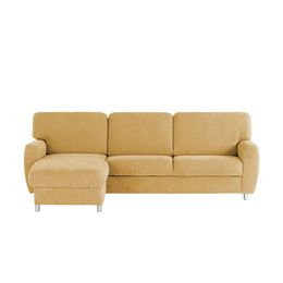 Smart Ecksofa Valencia ¦ gelb ¦ Maße (cm): B: 263 H: 90 T: 173