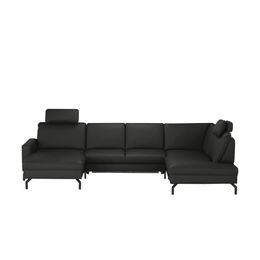 meinSofa Wohnlandschaft Grace ¦ schwarz ¦ Maße (cm): B: 332 T: 220