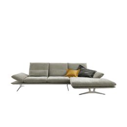 Koinor Ecksofa aus Flachgewebe Francis ¦ grau ¦ Maße (cm): B: 314 H: