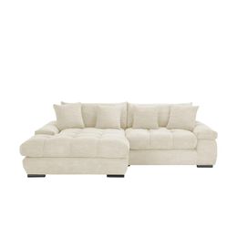 bobb Ecksofa mit trendigem Cordbezug Hella ¦ creme ¦ Maße (cm): B: 30