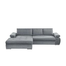 Smart Ecksofa Ibby ¦ grau ¦ Maße (cm): B: 294 H: 73 T: 173