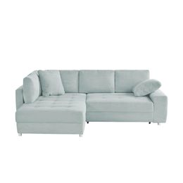 bobb Ecksofa Arissa de Luxe ¦ blau ¦ Maße (cm): B: 265 H: 84 T: 215