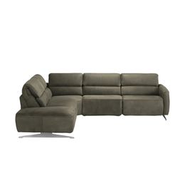 Musterring Ecksofa MR260 ¦ grün ¦ Maße (cm): B: 281 H: 82 T: 248