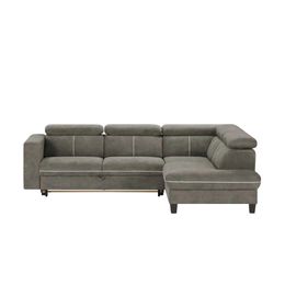 Höffner Ecksofa Zante ¦ grau ¦ Maße (cm): B: 253 H: 95 T: 190