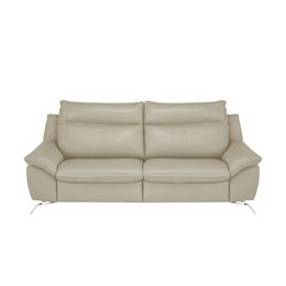 Natuzzi Editions Sofa aus Echtleder Orlando ¦ beige ¦ Maße (cm): B: 2