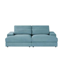 Höffner Lounge Sofa Branna ¦ türkis/petrol ¦ Maße (cm): B: 232 H: 88 T: 164