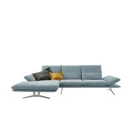 Koinor Ecksofa aus Flachgewebe Francis ¦ blau ¦ Maße (cm): B: 314 H: