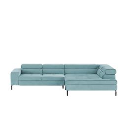 Gallery M Ecksofa Felicia Due ¦ blau ¦ Maße (cm): B: 309 H: 72 T: 21