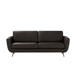 Soho Ledersofa Smilla ¦ braun ¦ Maße (cm): B: 217 H: 85 T: 93