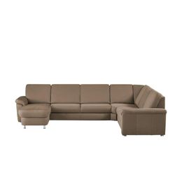 meinSofa Wohnlandschaft Mikrofaser Rita ¦ braun ¦ Maße (cm): B: 330 H