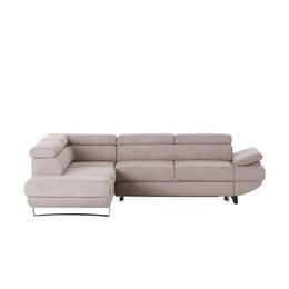 switch Ecksofa aus Mikrofaser Gio ¦ rosa/pink ¦ Maße (cm): B: 263 H: