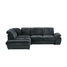 Höffner Ecksofa Gladys ¦ schwarz ¦ Maße (cm): B: 303 H: 103 T: 246