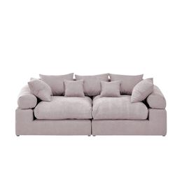 Smart Big Sofa Lionore ¦ rosa/pink ¦ Maße (cm): B: 242 H: 86 T: 121