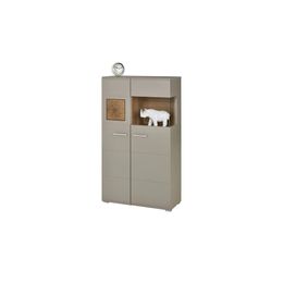 Höffner Vitrine Cortina ¦ braun ¦ Maße (cm): B: 80 H: 139 T: 37