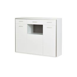 U.N.O uno Highboard Setto ¦ weiß ¦ Maße (cm): B: 154 H: 121 T: 45