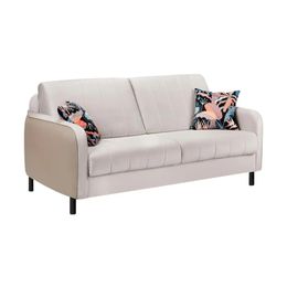 Höffner Schlafsofa Sergio ¦ beige ¦ Maße (cm): B: 196 H: 92 T: 120