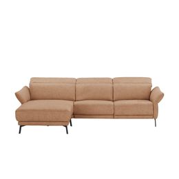 Wohnwert Ecksofa Leder Bellana ¦ braun ¦ Maße (cm): B: 285 H: 101 T: