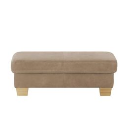 meinSofa XXL-Fußablage Samu ¦ beige ¦ Maße (cm): B: 130 H: 45 T: 65