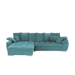 bobb Ecksofa Farina ¦ türkis/petrol ¦ Maße (cm): B: 323 H: 92 T: 222