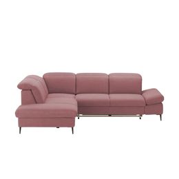 U.N.O uno Ecksofa Serra ¦ rosa/pink ¦ Maße (cm): B: 268 H: 81 T: 215