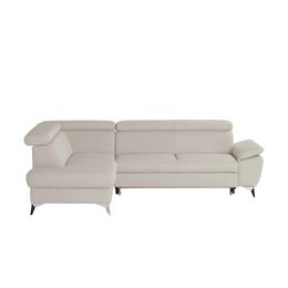 U.N.O uno Ecksofa Apollo ¦ grau ¦ Maße (cm): B: 268 H: 81 T: 210