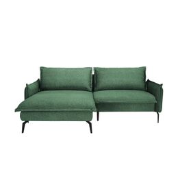 switch Ecksofa aus Mikrofaser Glossy ¦ grün ¦ Maße (cm): B: 225 H: 10