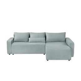 Smart Ecksofa Fania ¦ blau ¦ Maße (cm): B: 257 H: 72 T: 208