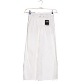 Zara Damen Stoffhose, weiß, Gr. 152