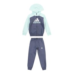 adidas Sportswear Trainingsanzug Jungen Gr&ouml;&szlig;e 122 t&uuml;rkis / taubenblau / wei&szlig;
