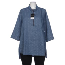 Ulla Popken Damen Bluse, blau, Gr. 46