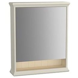 Vitra Valarte LED-Spiegelschrank 62227 63x17x76, links, beleuchtete offene Ablage, Korpus elfenbein matt