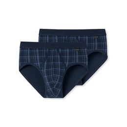 Schiesser Slip 'Original Classics' Herren Gr&ouml;&szlig;e M navy / himmelblau